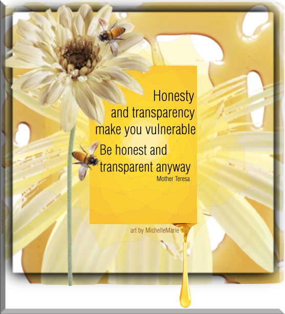 Honesty and transparency… – Tell Me About It